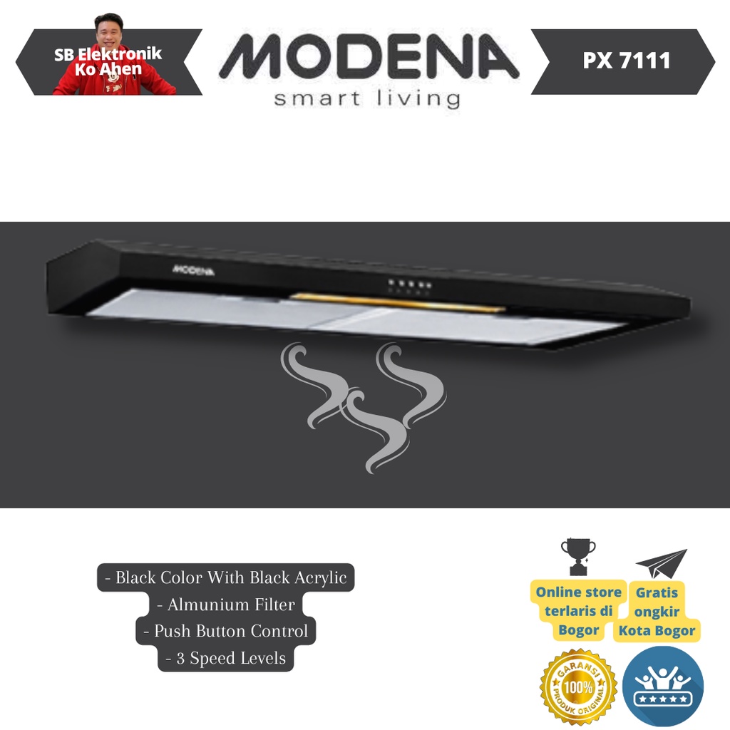 Jual Cooker Hood Modena PX 7111 Penghisap Asap | Shopee Indonesia