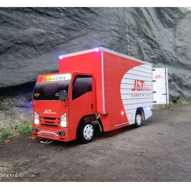 Jual Miniatur truk bok jnt | Shopee Indonesia