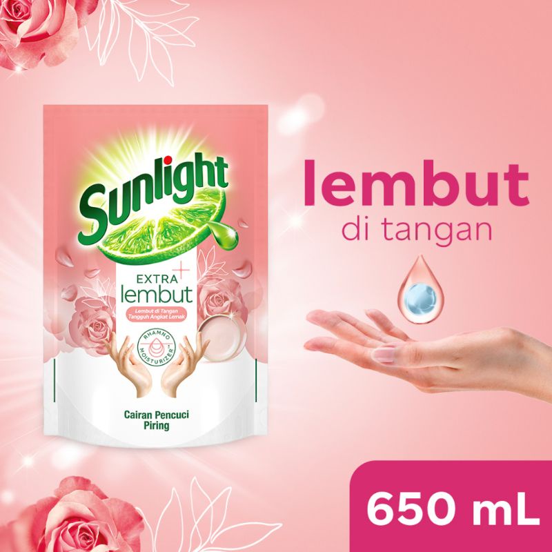 Jual SUNLIGHT PENCUCI PIRING EXTRA LEMBUT 650ML - DISHWASH | Shopee ...