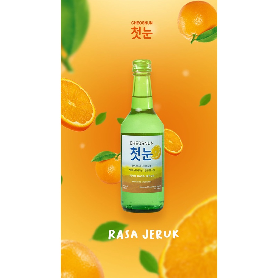 Jual Cheosnun soju orange 360ml | Shopee Indonesia