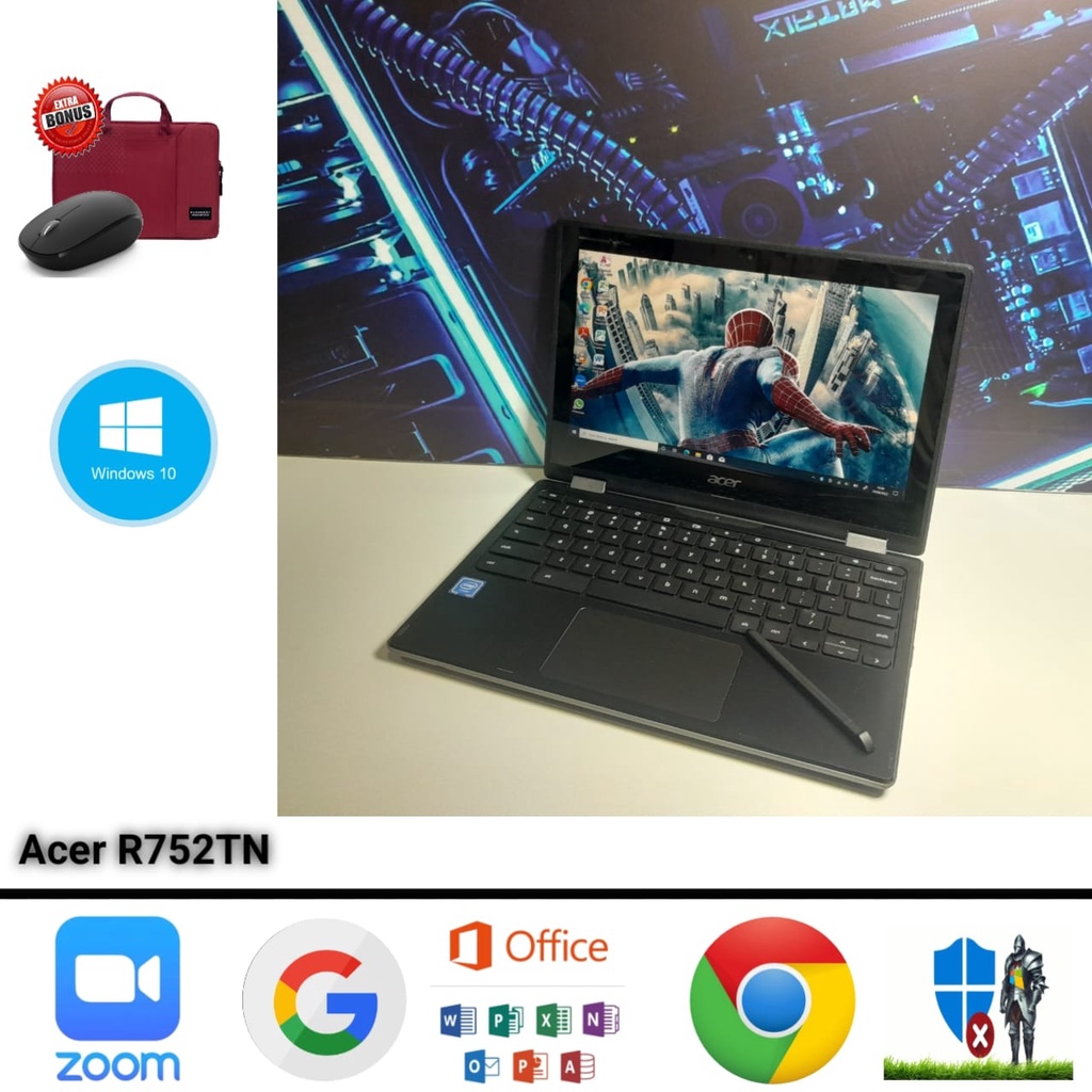 Jual Laptop Acer R752/R751 Ram 4GB SSD 128GB Touchscreen Flip Windows ...