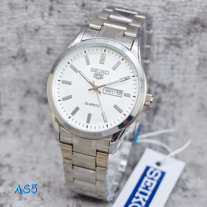 Jual Jam Tangan Pria Se!ko 5 Analog Rantai Stainless Steel Model Terbaru Mewah Fashion Cowok ...