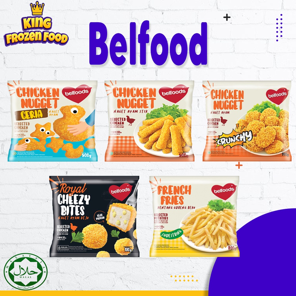 Jual Belfoods Chicken Nugget/French Fries Shoestring Isi 200G | Shopee ...