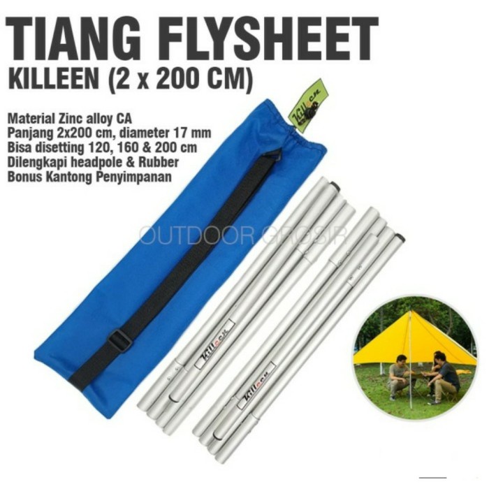 Jual Tiang Flysheet Double Pole KILLEEN - Econopack Pole - Tarp Pole ...