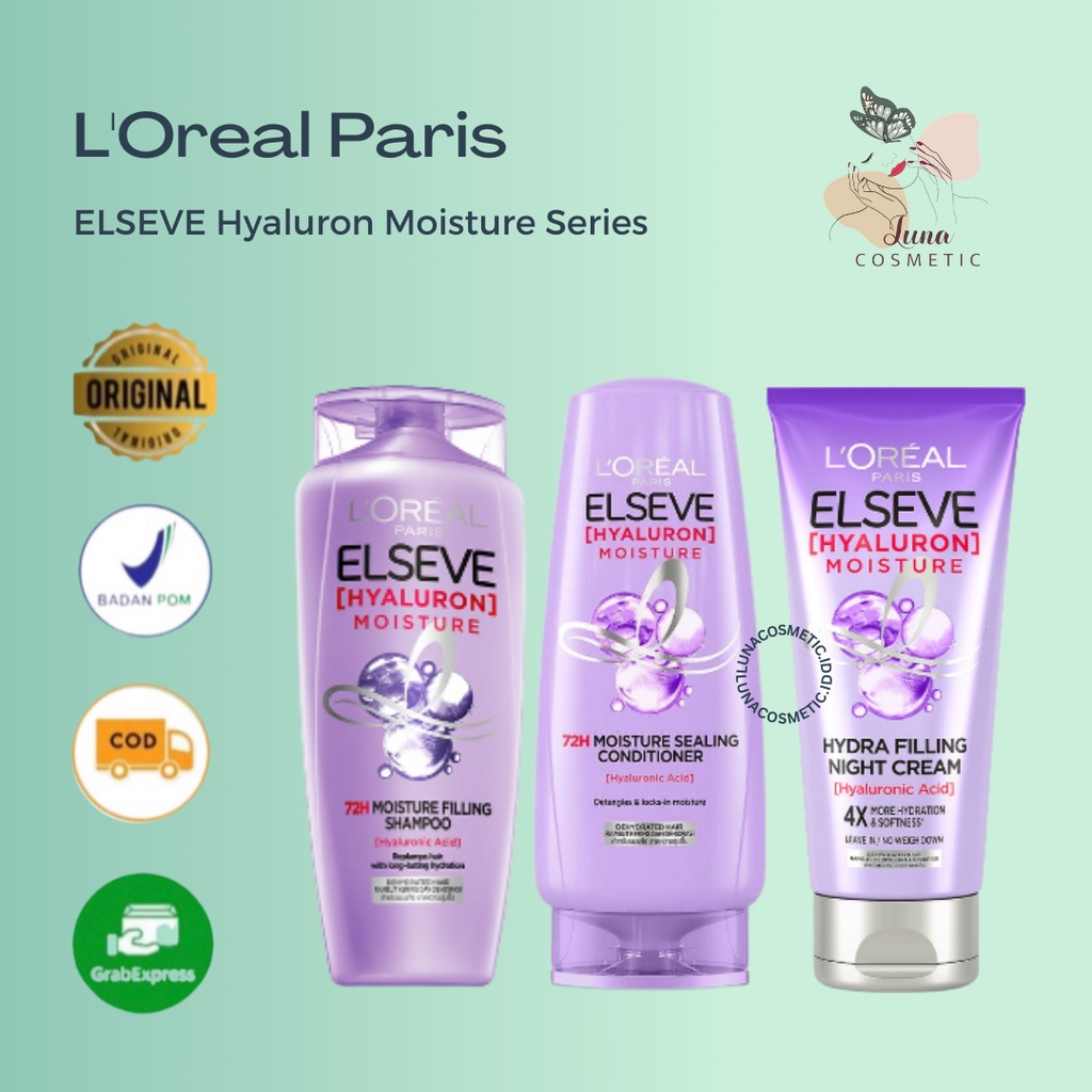 Jual Loreal | L'oreal Elseve HYALURON Moisture Shampoo | Conditioner ...