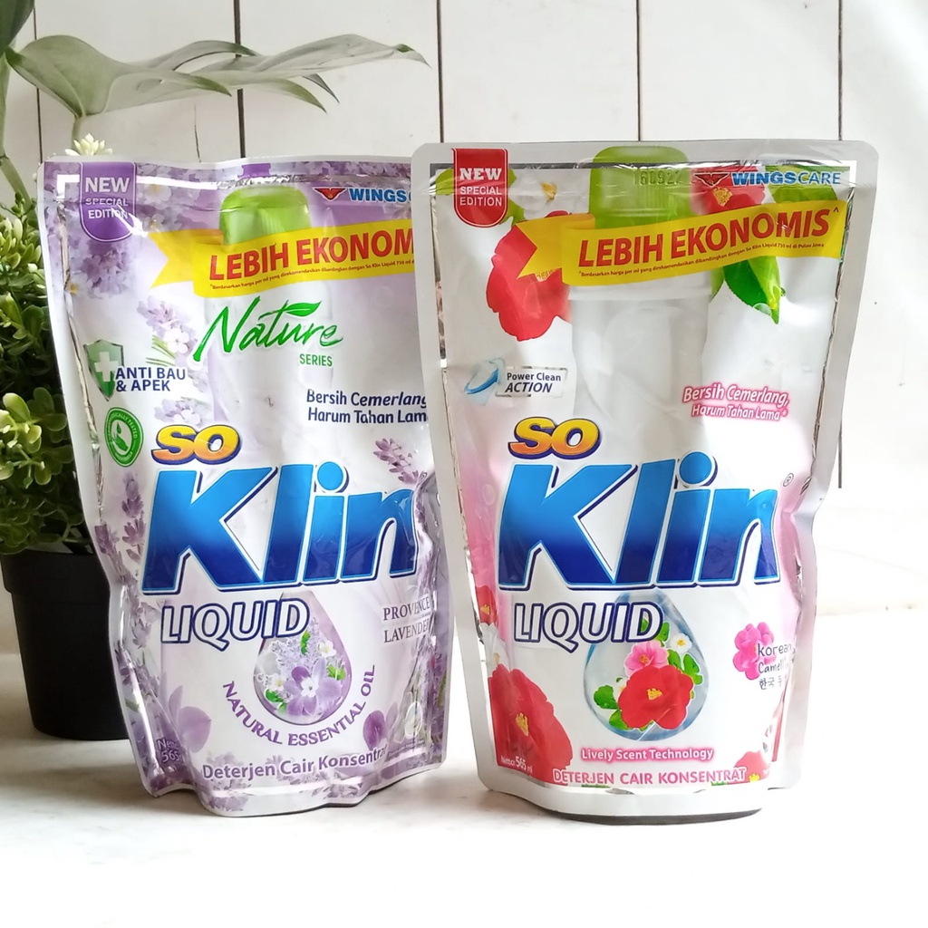 Jual So Klin Liquid Provence Lavender Pouch 525ml | Shopee Indonesia
