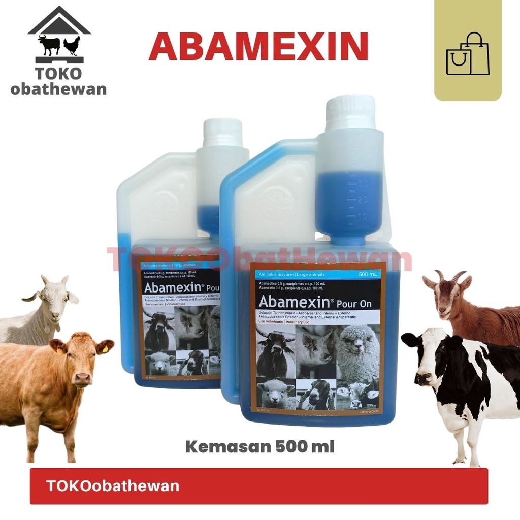 Jual ABAMEXIN Pour On 500ml - Obat LSD Sapi - Obat Tetes Anti Parasit ...