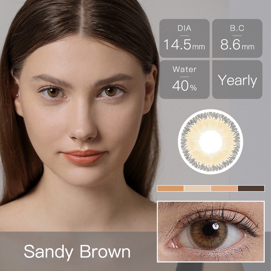 Jual Freshgo 1 pasang lensa kontak warna diameter 14MM-14.5MM softlens ...