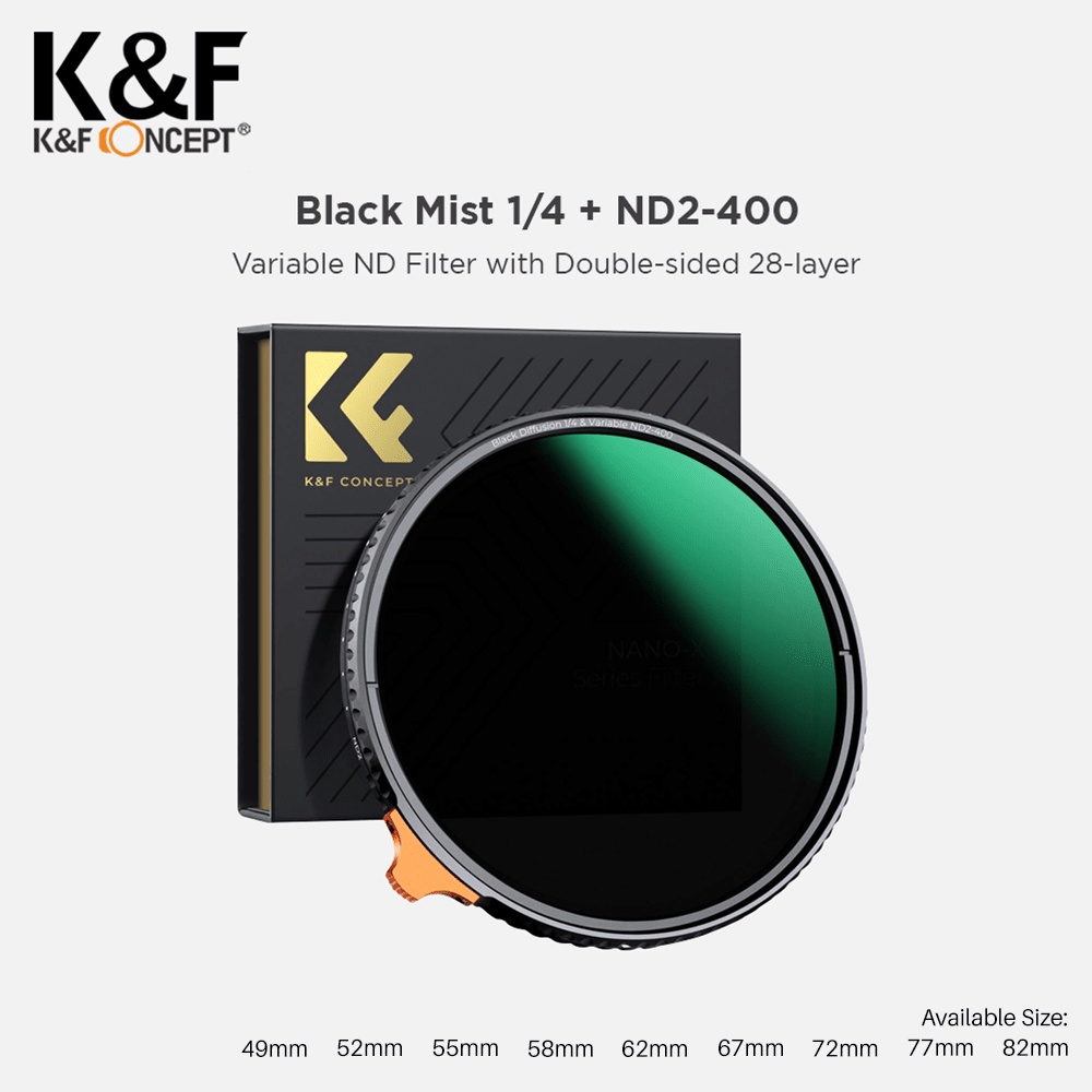 Jual K&F Concept Lens Filter 1/4 Nano-X NDX ND2-400 Filter - Variant ...