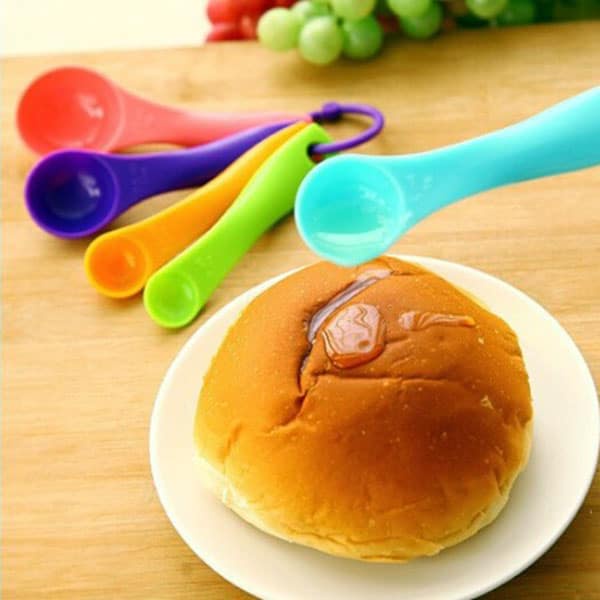 Jual Sendok Takar Sendok Ukur Set 5 in 1 Warna Warni | Shopee Indonesia