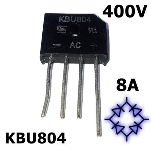 Jual Dioda Bridge 8A Sisir 400V Diode Jembatan Rectifier 8A Dioda KBU804 | Shopee Indonesia