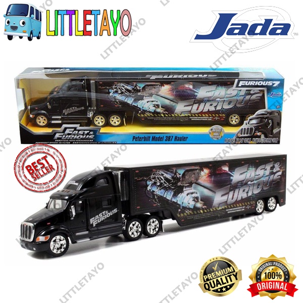 Jual JADA FAST & FURIOUS - PETERBILT MODEL 387 HAULER TRANSPORT TRAILER ...