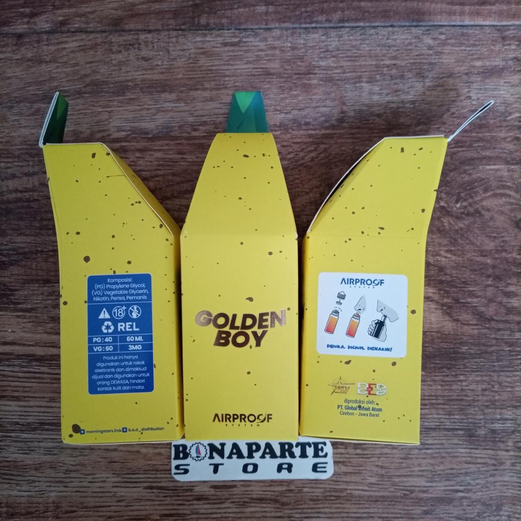 Jual Liquid Golden Boy Banana Fla 3MG 60ML by Morningstar X BED Cukai ...