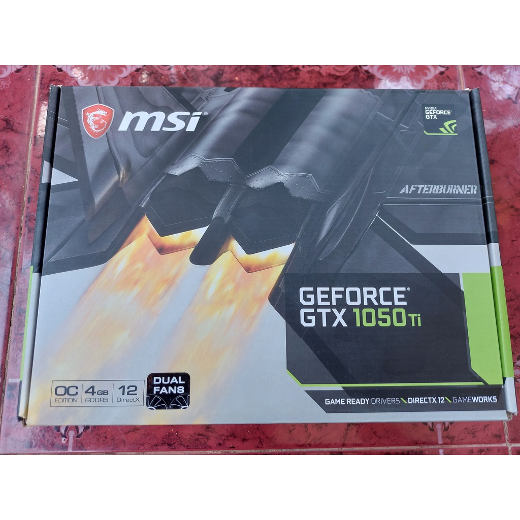 Jual VGA MSI GTX 1050ti DUAL FAN 4GB | Shopee Indonesia