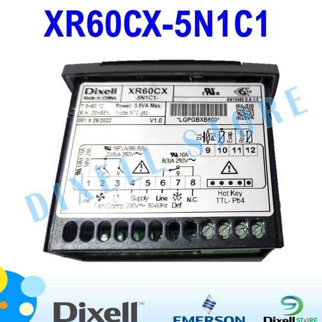 Jual Digital Thermostat Dixell Xr60Cx 230V + Probe Ntc -5N1C1 | Shopee ...