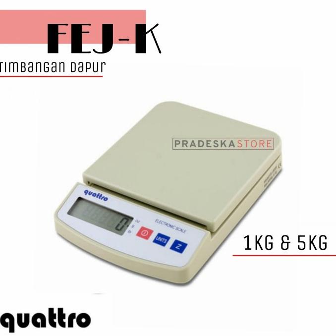 Jual Timbangan Dapur Digital 5Kg Quattro Fej-K Ekonomis | Shopee Indonesia