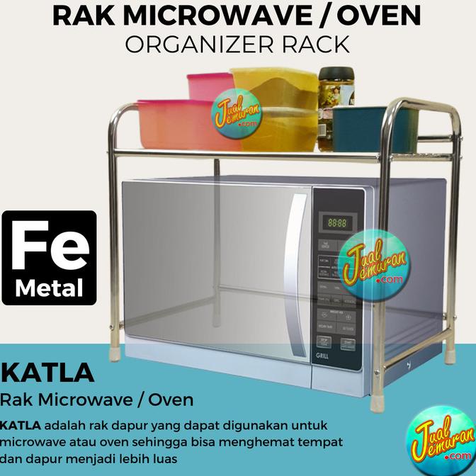 Jual Rak Microwave Oven Besi 2 Susun Rack Rak Dapur Serbaguna Minimalis [Cod] | Shopee Indonesia