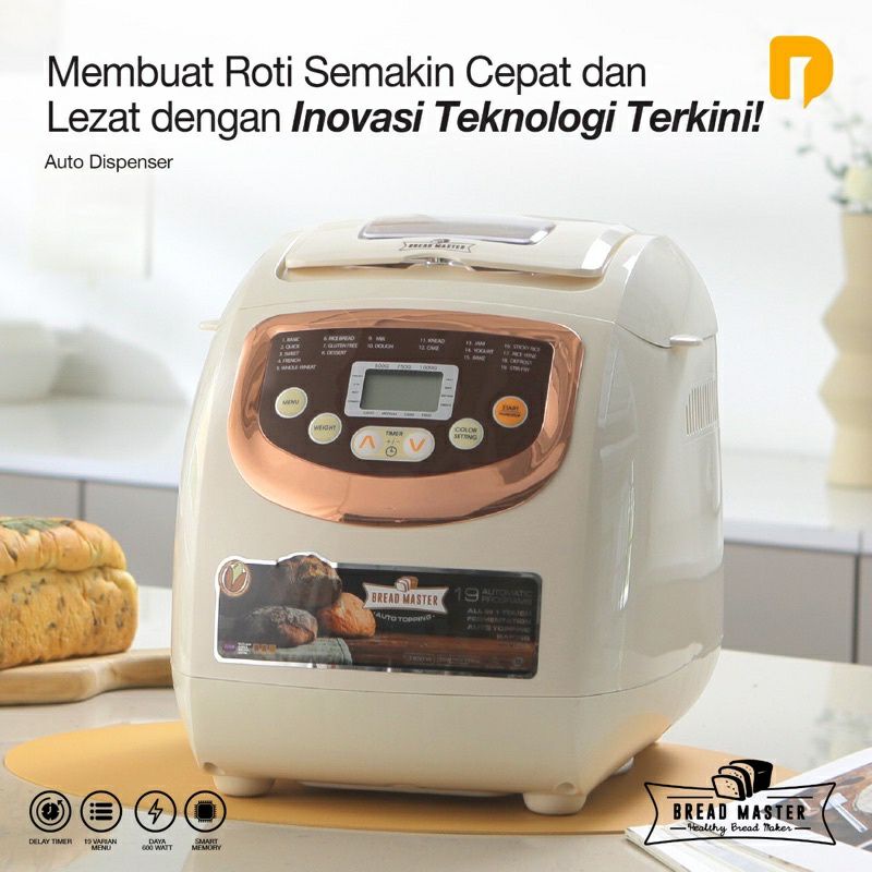 Jual Neozen Bread Master Mesin Roti Alat Pembut Roti Otomatis | Shopee Indonesia