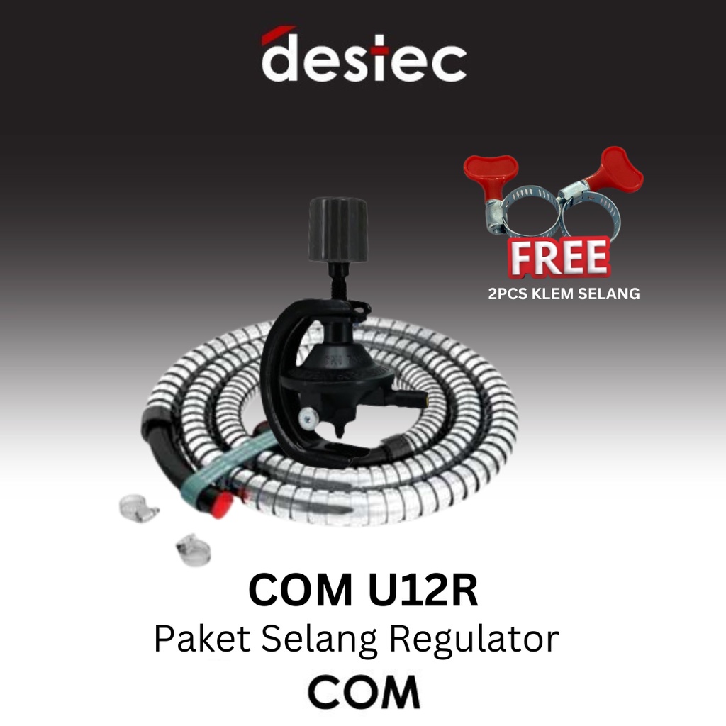 Jual Destec Paket Selang Gas + Regulator Meter & Non Meter (COM-U12RMS ...