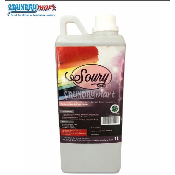Jual SOURY / CAIRAN PENETRAL DETERGENT SOURY PAKAIAN LAUNDRY 1 LITER ...