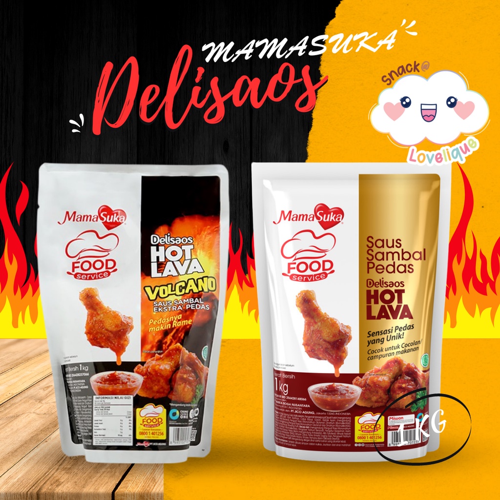 Jual MamaSuka Delisaos Mama Suka - All Variant (Hot Lava / Volcano ...