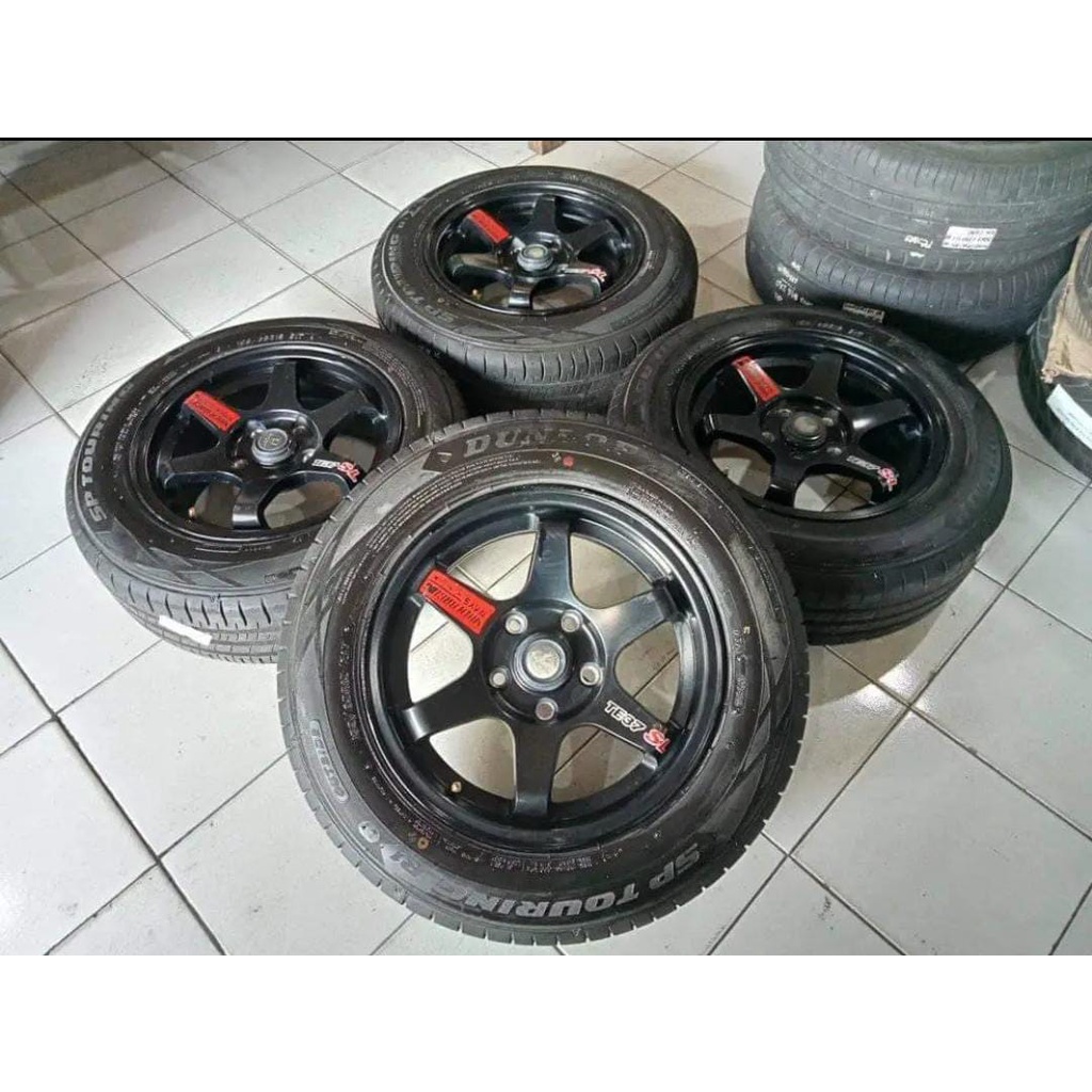 Jual VELG BEKAS TE37 R15X7 LUBANG 5 PCD 5X114 + BAN 195 65 R15 | Shopee ...