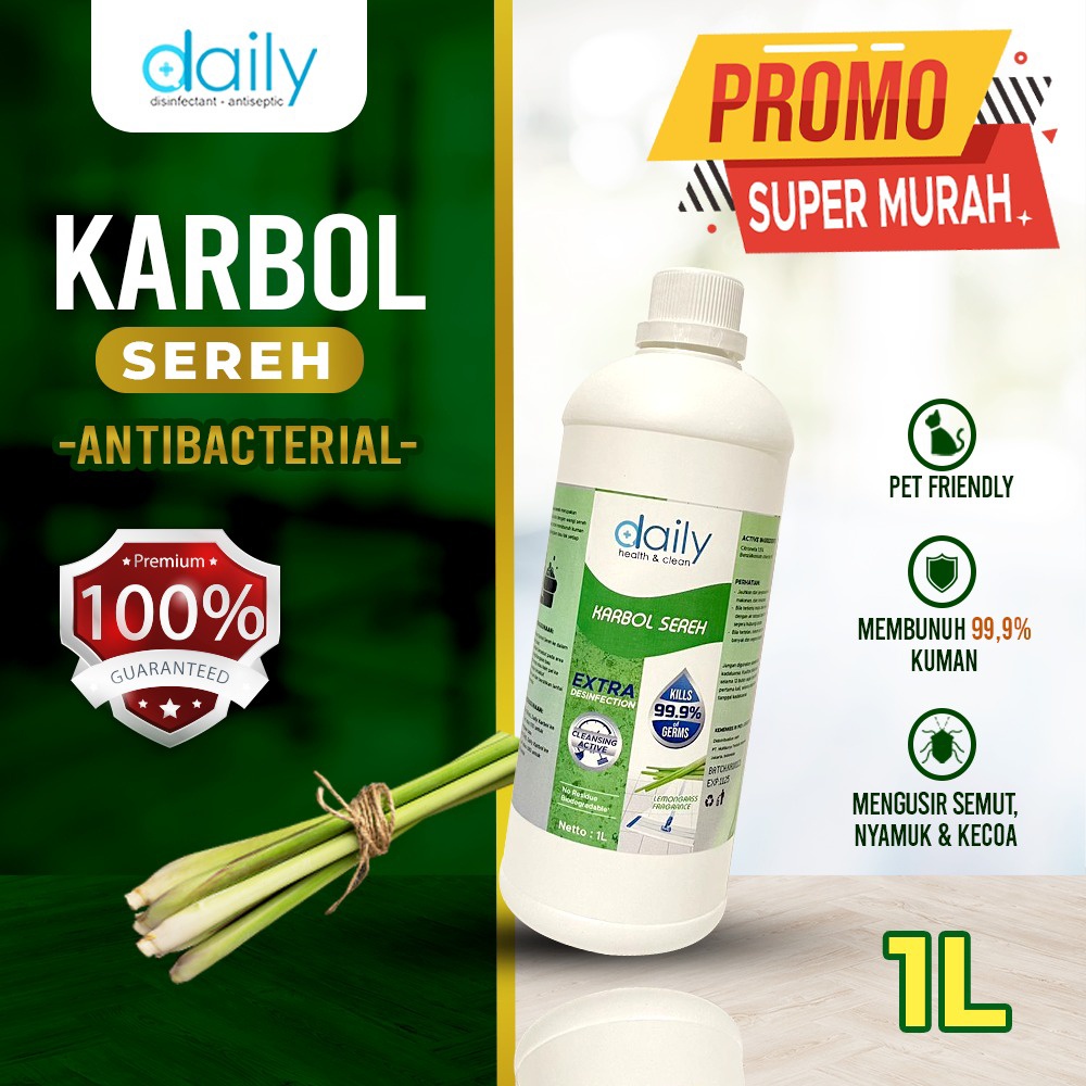 Jual KARBOL DAILY KONSENTRAT 1 LITER ANTIBACTERIAL PREMIUM KARBOL ANTI ...