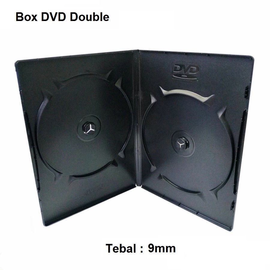 Jual Kotak / Tempat DVD / Disc Box / CD Case DVD Double Hitam GT PRO | Shopee Indonesia