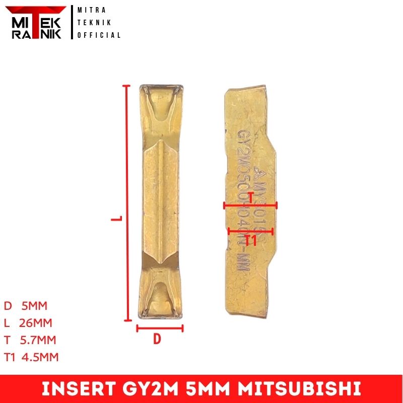 Jual Insert Bubut Potong 5mm GY2M MITSUBISHI Untuk Holder Bubut EGYHR ...