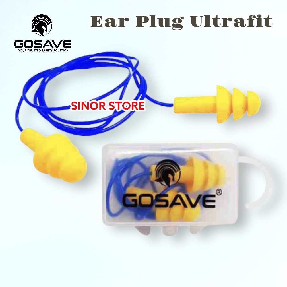 Jual Earplug Ultrafit Corded Dengan Kotak Cashing Penutup Safety ...