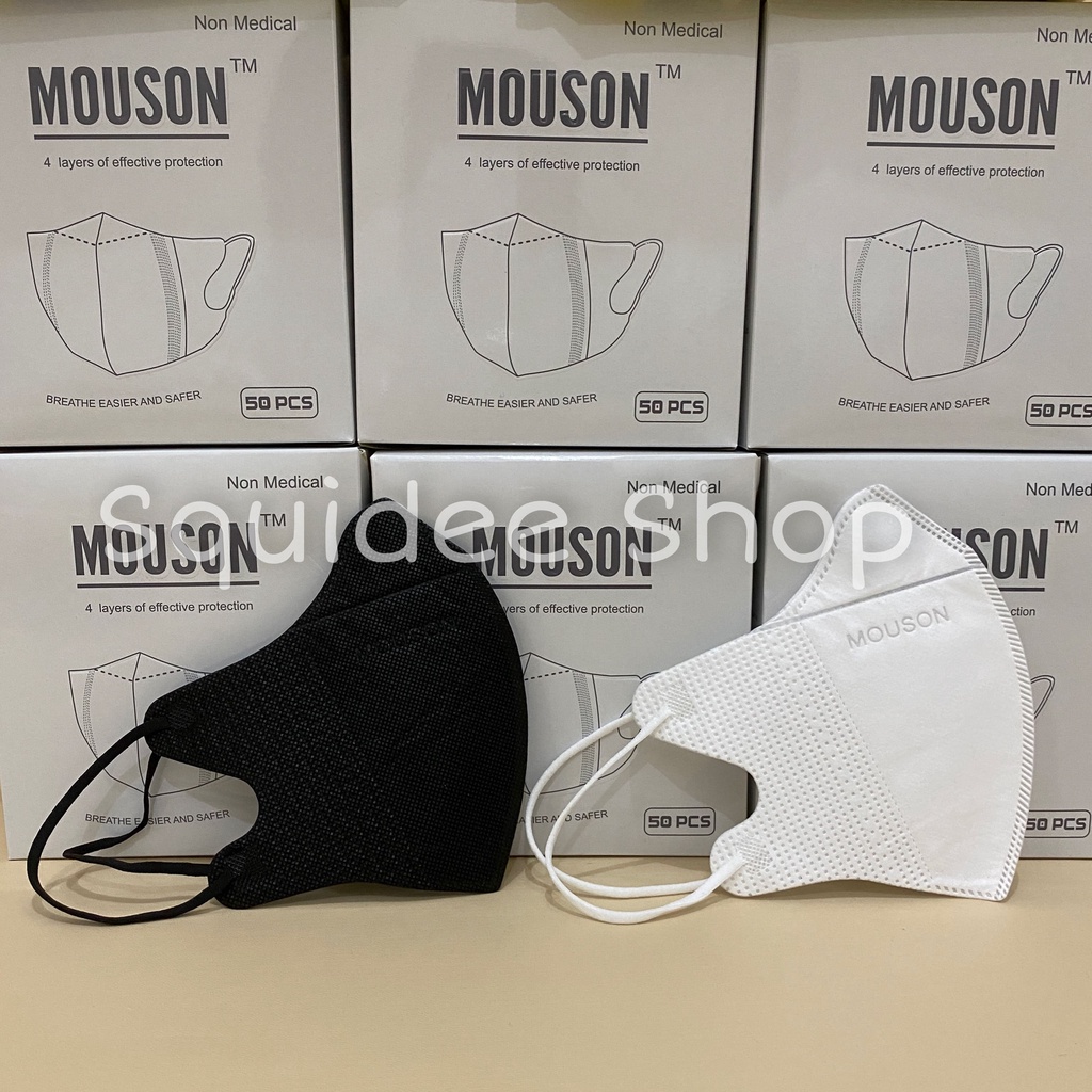 Jual (SS) Masker Mouson Duckbill Garis 4 PLY isi 50 pcs Dewasa ...