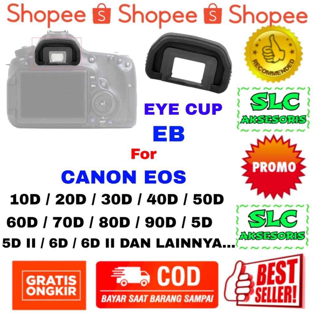 Jual Eye Cap / View Finder EB For Kamera Canon 50D 60D 70D 80D 90D ...