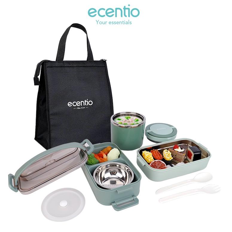 Jual MURAH ecentio 1200ml Tempat makan Set Termos Sup dan tas kotak ...