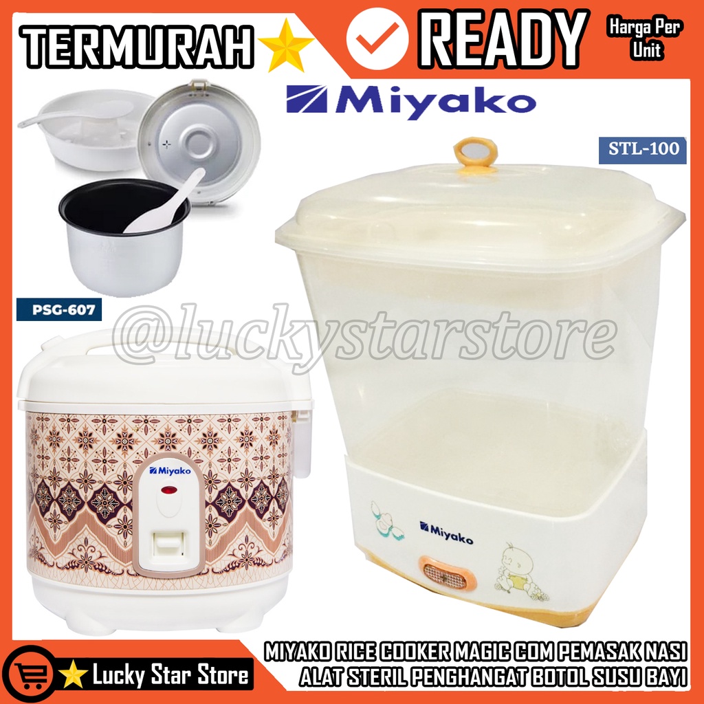 Jual RICE COOKER MAGIC COM PEMASAK SERBAGUNA MIYAKO PSG-607 PENANAK ...