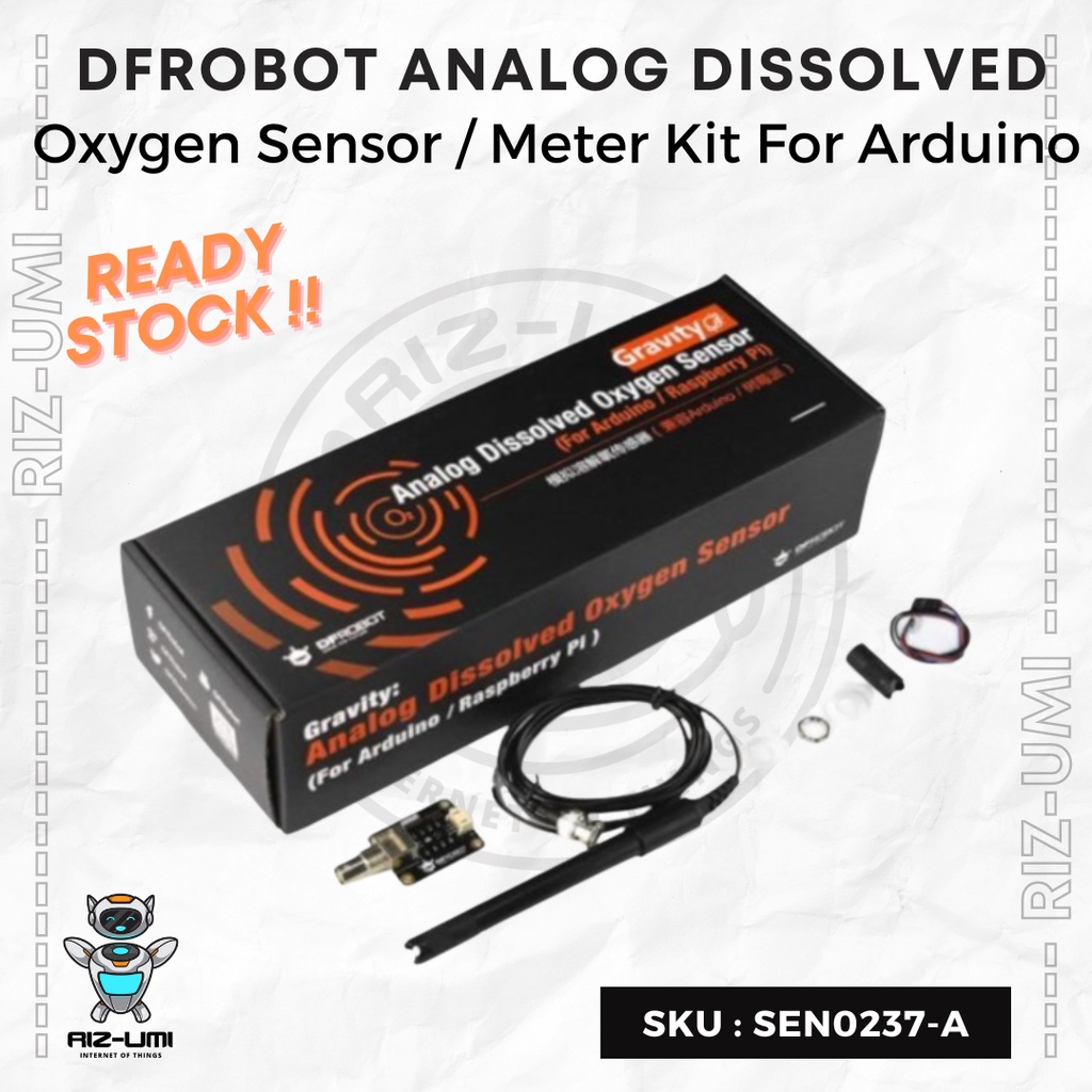 Jual Dfrobot Analog Dissolved Oxygen Sensor Meter Kit For Arduino Shopee Indonesia