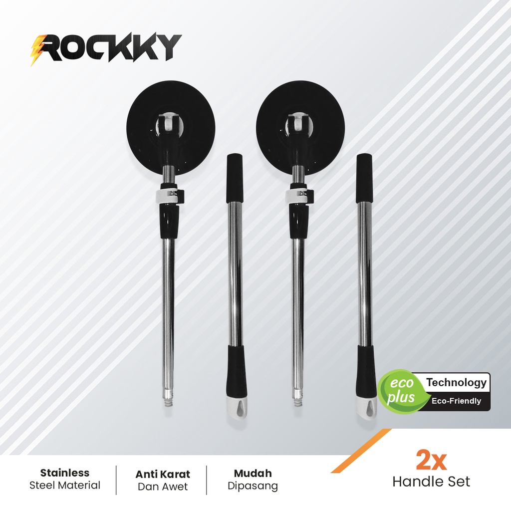 Jual Rockky Handle Set Power Mop Gagang Pel (2PCS) | Shopee Indonesia