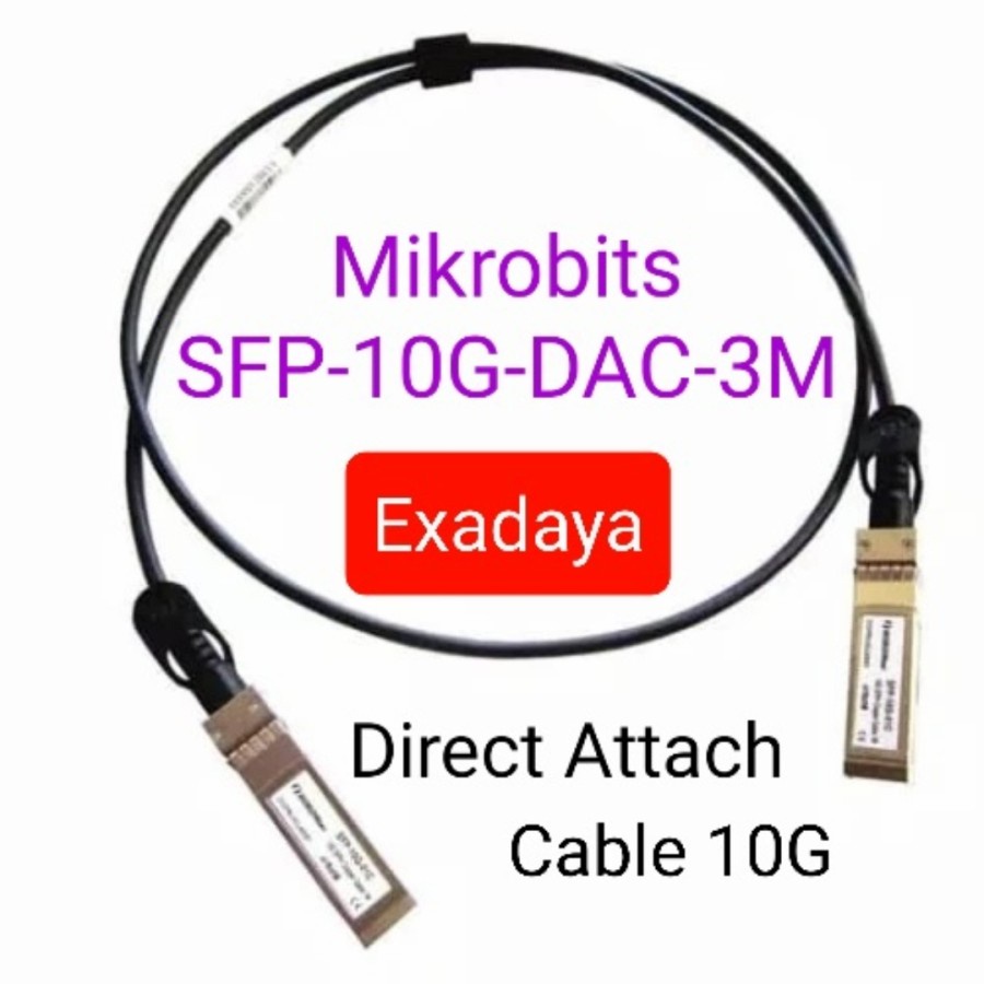 Jual MIkrobits SFP-10G-DAC-3M , SFP+ Direct Attach Cable 10G 3M | Shopee Indonesia