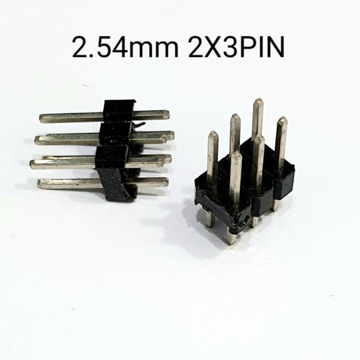 Jual Pin Header 2X3 Pin 2.54Mm Konektor | Shopee Indonesia