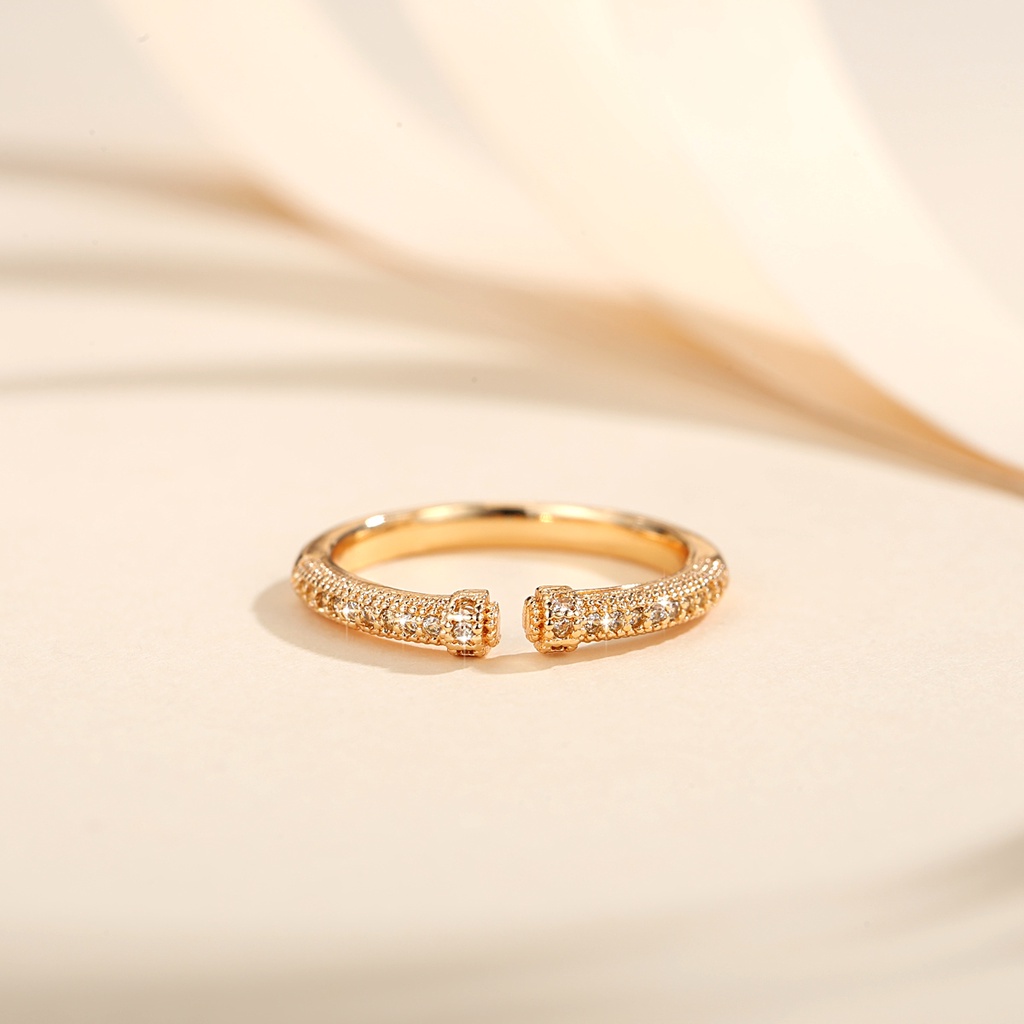 Jual Lanme Jewelry Cincin Titanium Fashion Ring Aksesoris Lapis Emas Korea Cincin Wanita ...