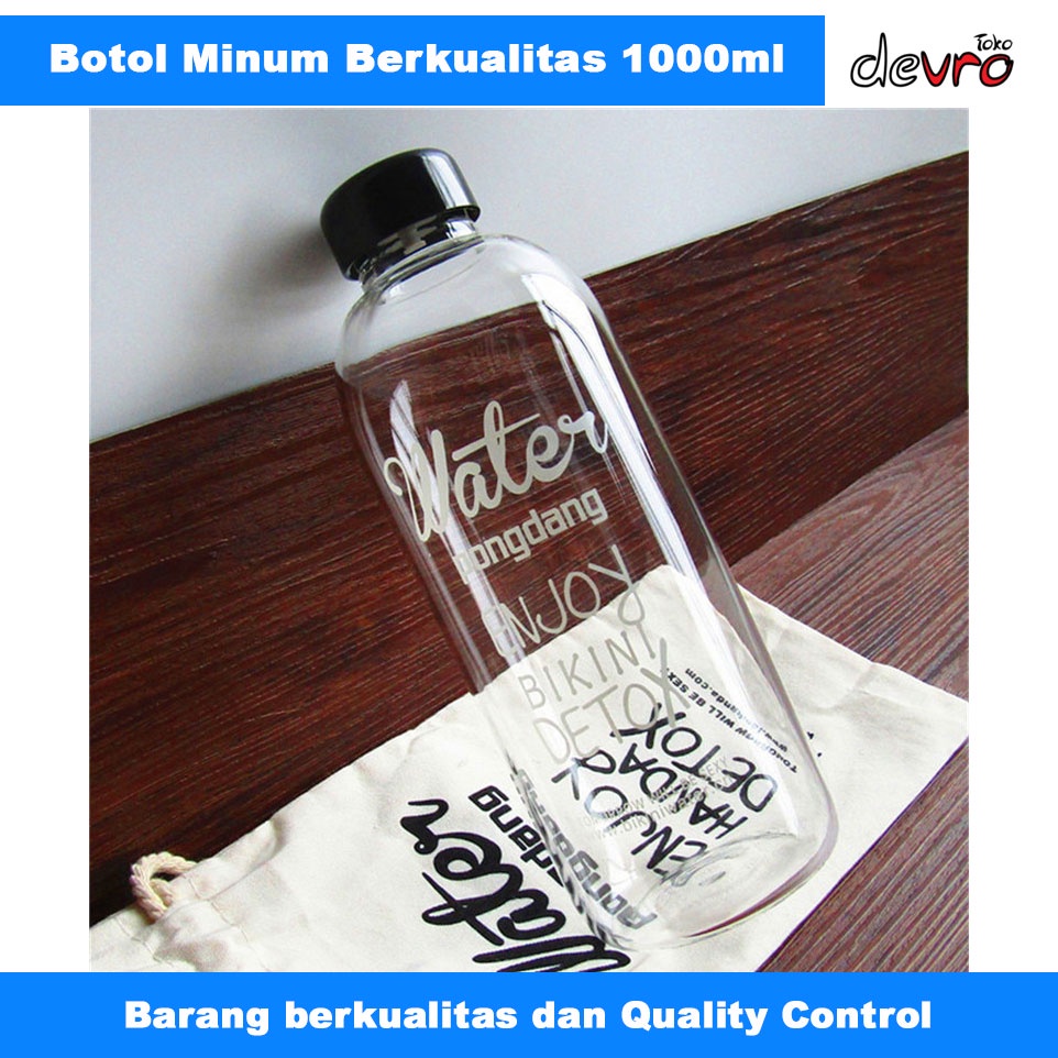 Jual Botol Minum Plastik 1000 ml - Botol Plastik untuk Jus dan Infus ...