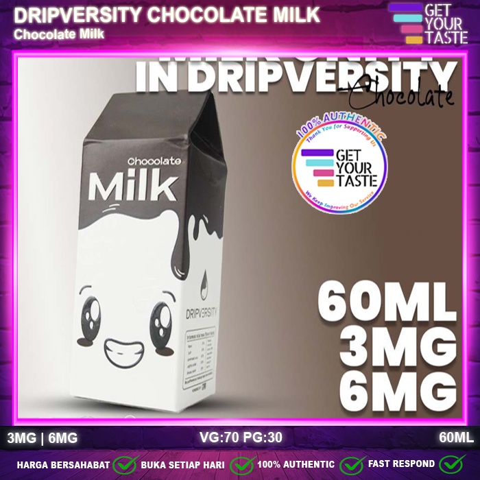 Jual Liquid Dripversity Chocolate Milk 60ML by Dripstate ID | Shopee ...