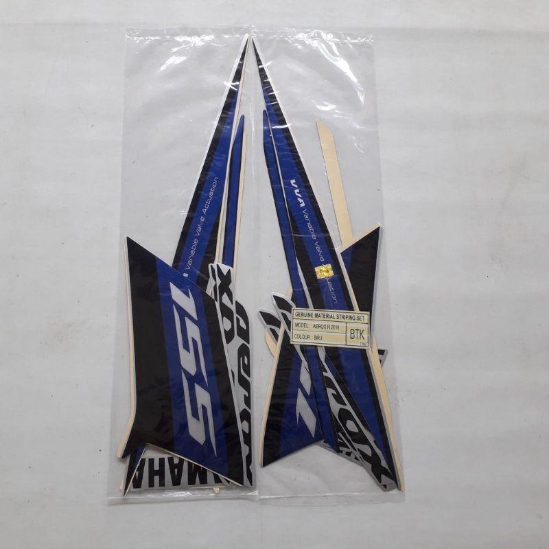 Jual STRIPING STIKER LIST BODI MOTOR STANDAR AEROX R 2018 BIRU | Shopee ...