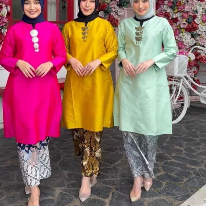 Jual (SET JUMBO) ATASAN KEBAYA TAFFETA JUMBO//KEBAYA SITI NURBAYA//KEBAYA KURUNG MELAYU//ATASAN ...