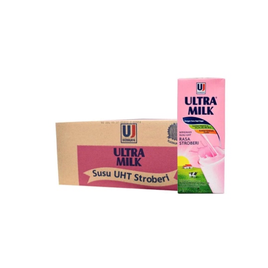 Jual Susu Ultra 200ml Susu UHT Kotak rasa Cokelat Stroberi Full Cream ...