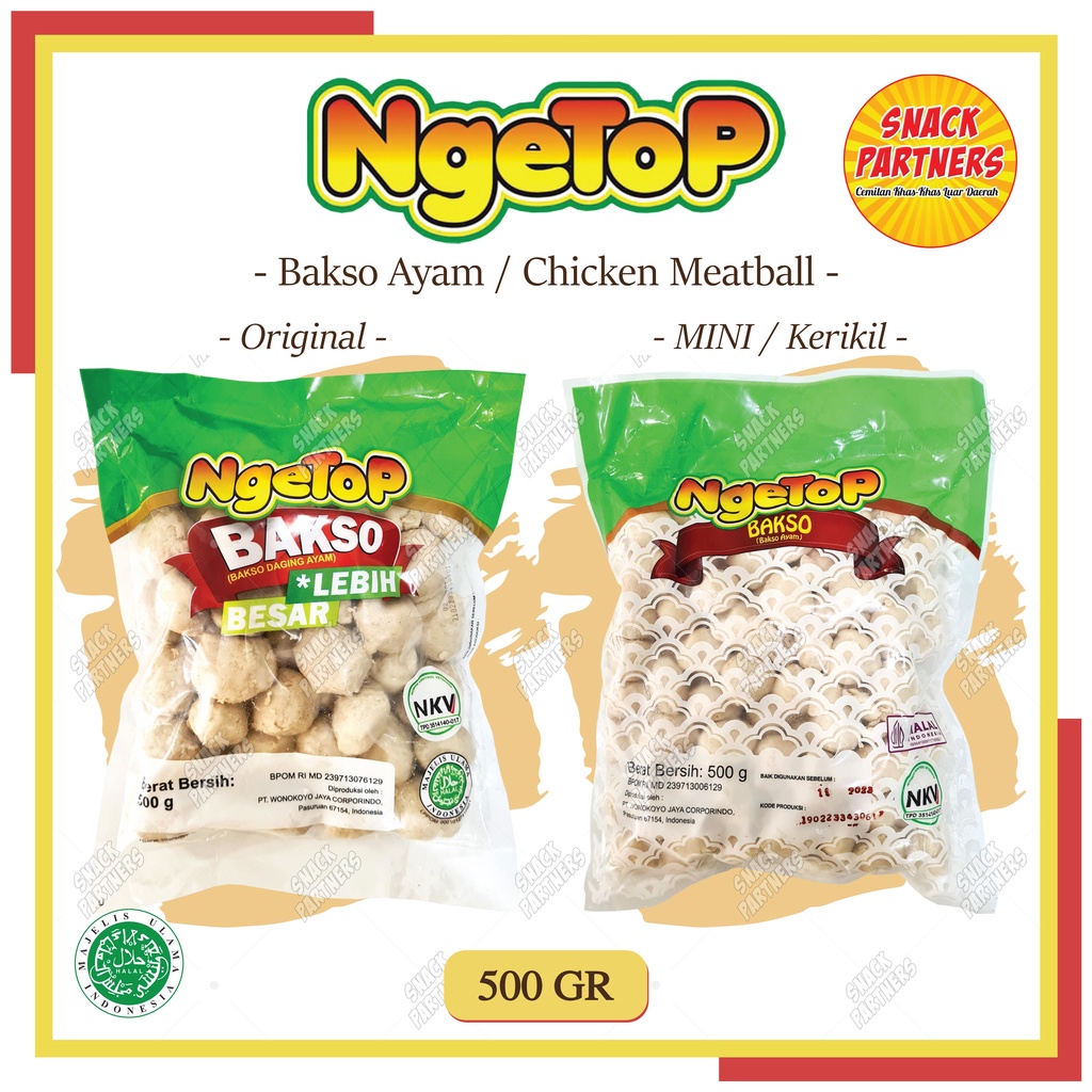 Jual Bakso NGETOP Daging Ayam 500 GR / 45 PCS / 100 PCS - Mini Kerikil ...