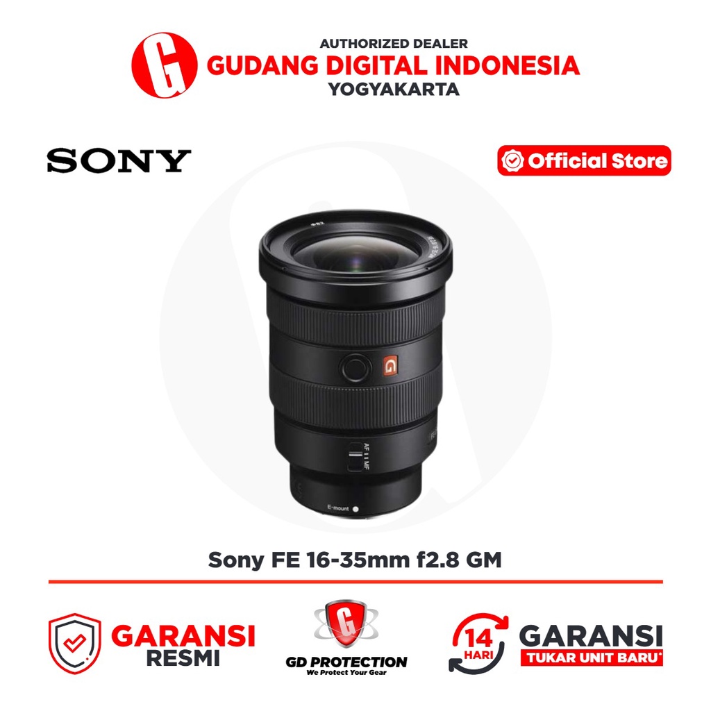 Jual Lensa Kamera Mirrorless Sony FE 16-35mm f2.8 GM | Shopee Indonesia