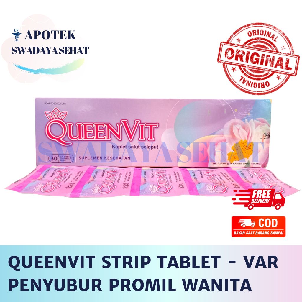 Jual QUEENVIT KINGVIT Strip Tablet Ecer - Promil Program Hamil Pria ...
