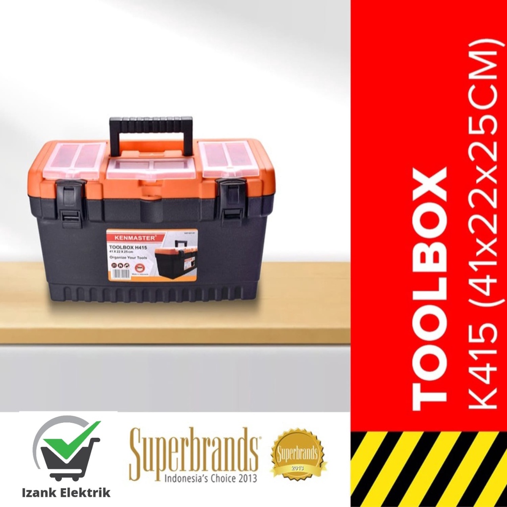 Jual TOOL BOX KENMASTER BIG/BESAR/JUMBO H415 TOOLBOX TOOL KIT KENMASTER ...