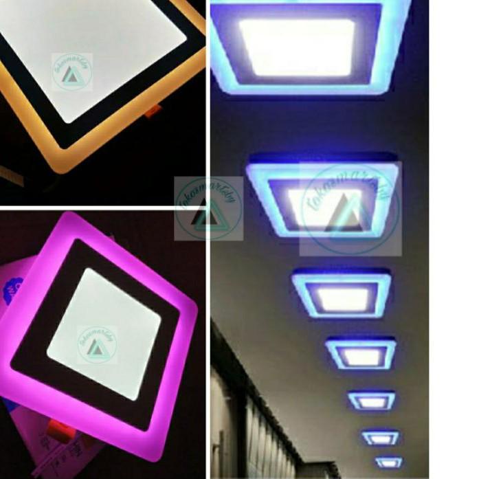 Jual SHOPEE MALL Lampu Panel DownLight LED 12+4 Watt Bentuk Kotak 2 ...