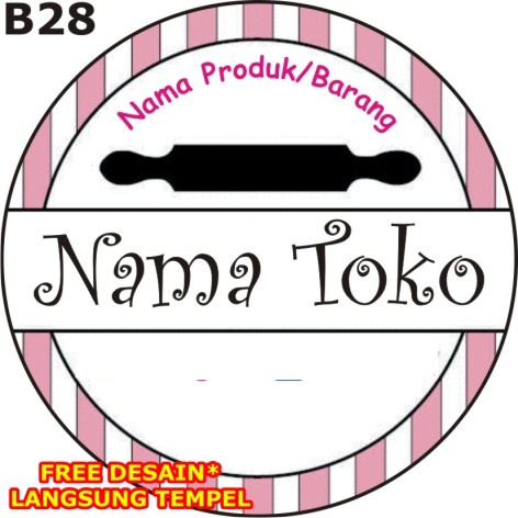 Jual STIKER BULAT ISI 26 PCS| STIKER PRODUK | STIKER KEMASAN | STIKER ...
